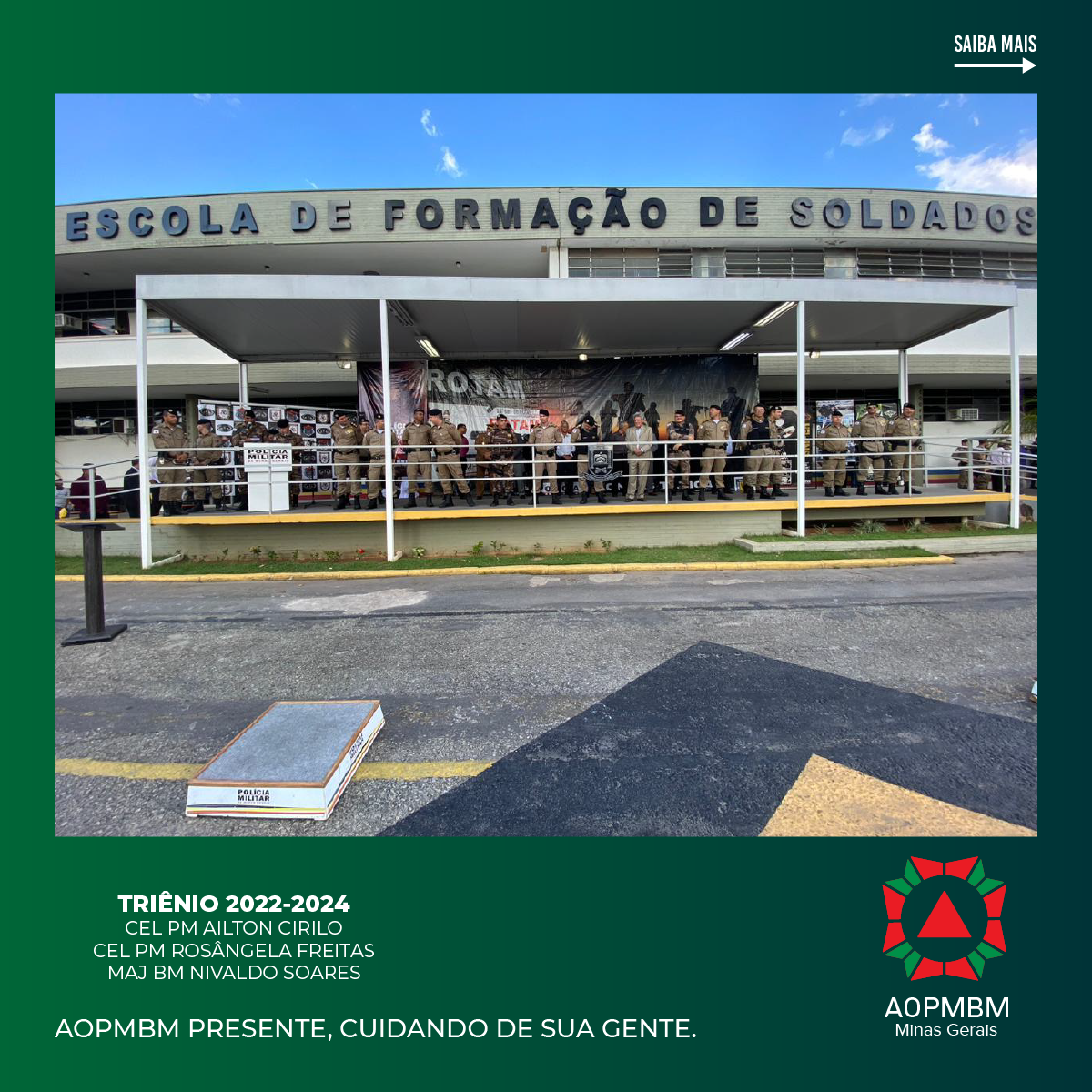 AOPMBM presente na solenidade de passagem de comando conjunta do CPE e ...